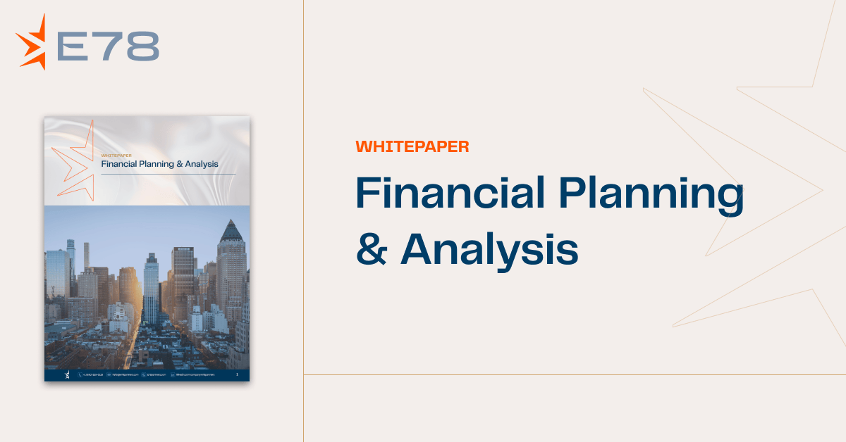 Financial Planning and Analysis Handbook | E78 Partners